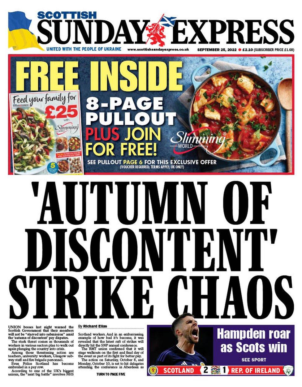 Scotland's papers: Tax warning and Hampden victory - BBC News