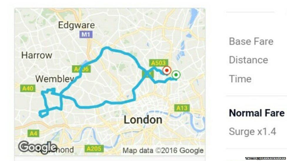Uber detours and how to fight them - BBC News