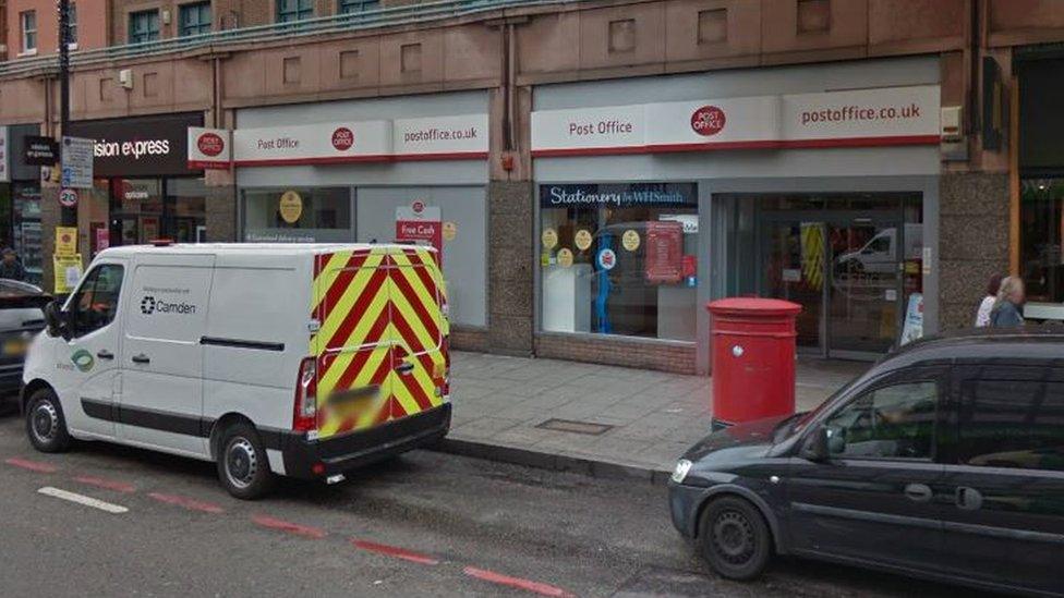 Racist rant at Camden post office staff caught on film - BBC News