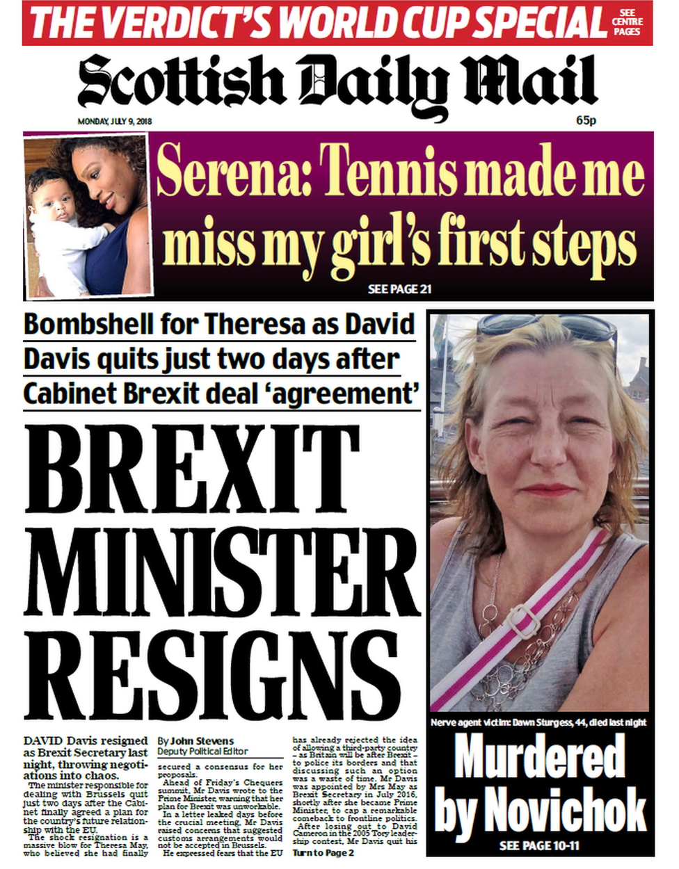 The papers: UK Brexit secretary quits - BBC News