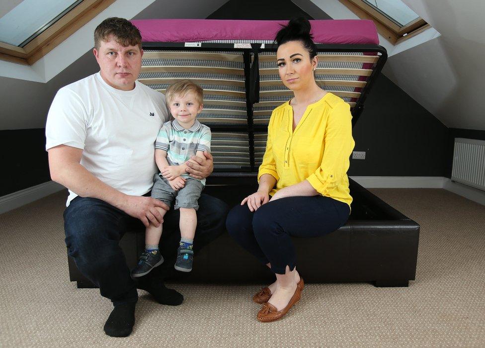 Boy, 2, found 'hanging from bed loop' in Derbyshire - BBC News