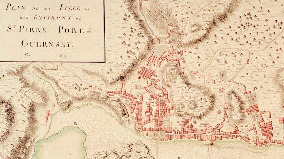 'Unique' 18th Century map of St Peter Port sells for £10k - BBC News