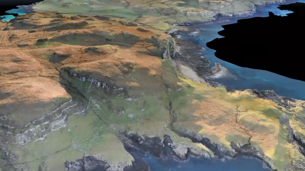 Drone's mapping of Canna and Sanday 'a world first' - BBC News