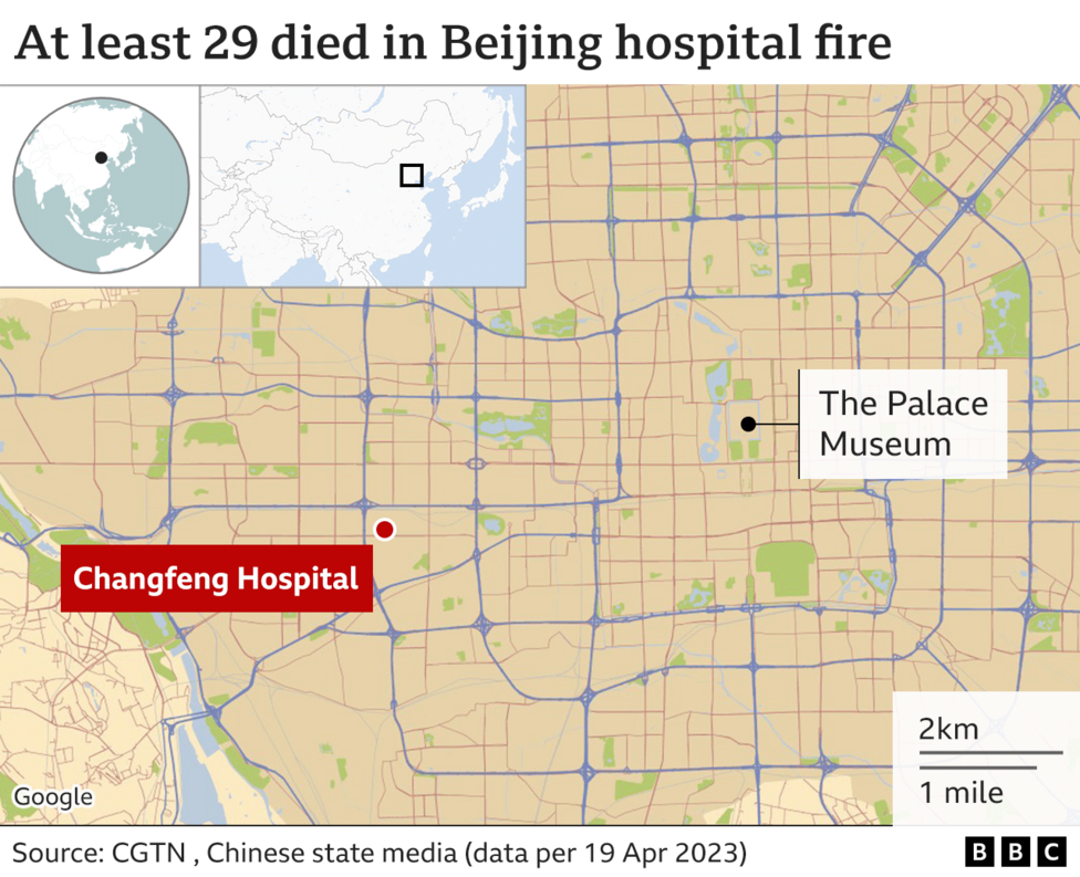Beijing: Twelve held after Beijing hospital fire kills 29 - BBC News