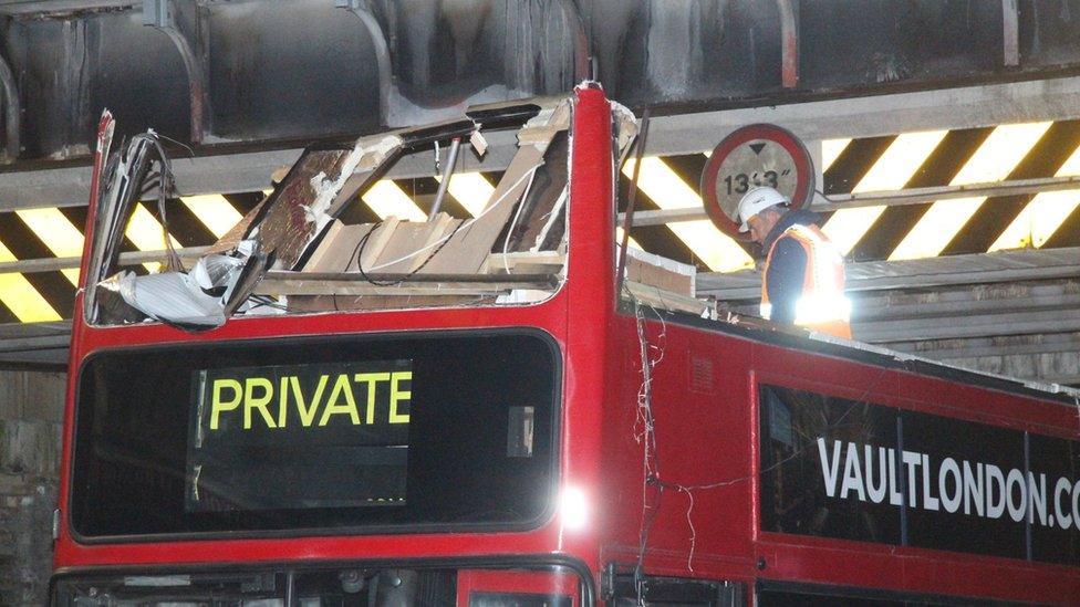 Bus hits bridge in Tottenham, injuring 26 people - BBC News