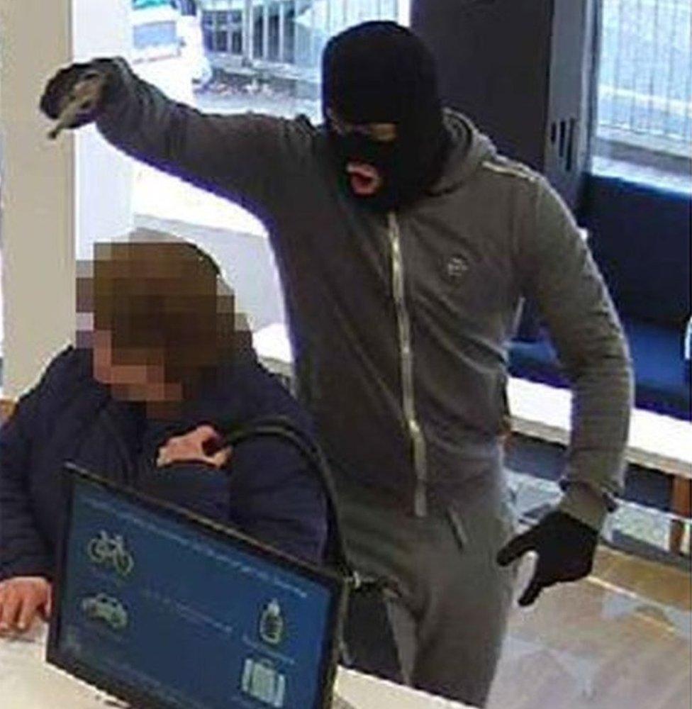 Crossgates Leeds Building Society robbery CCTV released - BBC News