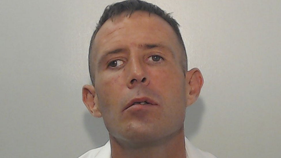 Driver who killed pedestrian and torched van jailed - BBC News