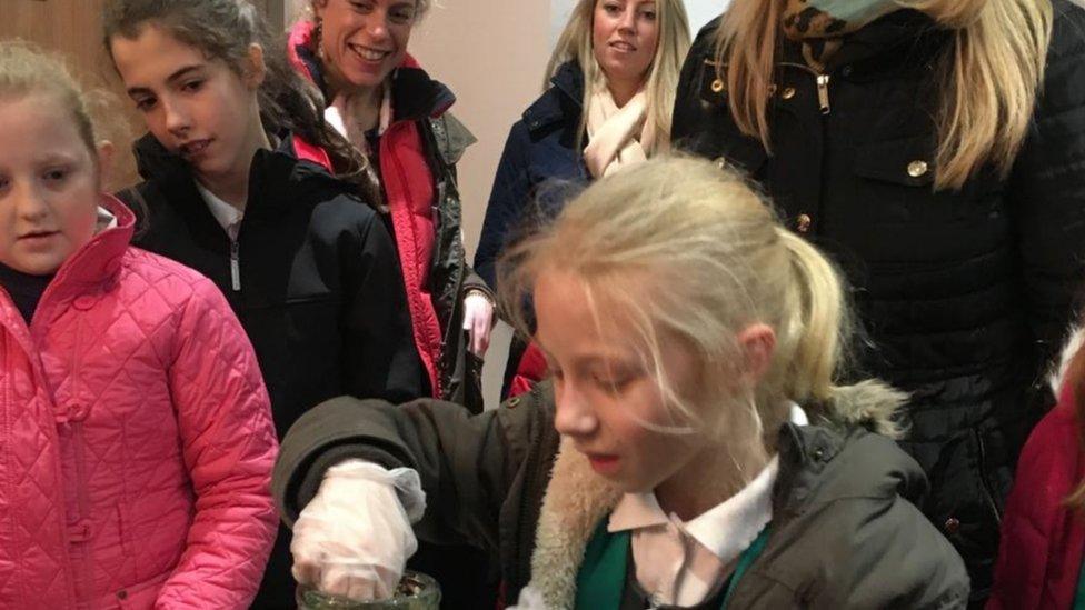 Time capsule under Otley hospital is opened after 110 years - BBC News