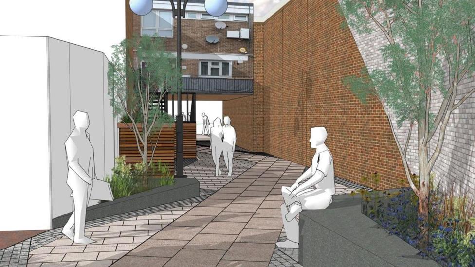 First works to begin on Wednesfield High Street's £3m revamp - BBC News