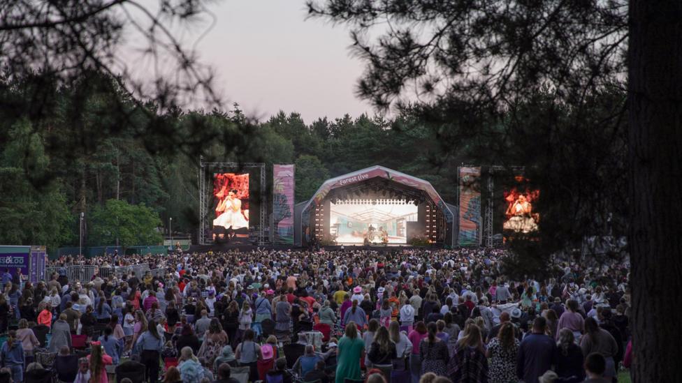 How hard is it for Forest Live to stage a huge gig among the trees ...