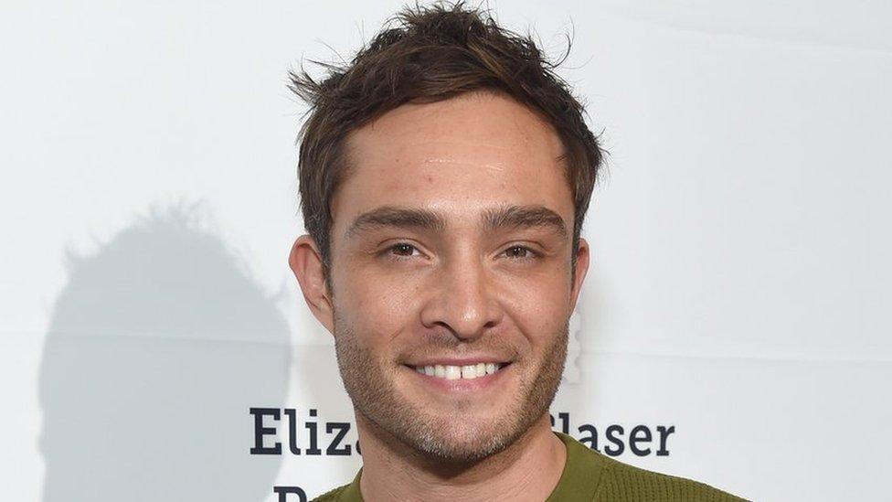 Ed Westwick returns to filming on White Gold - BBC News