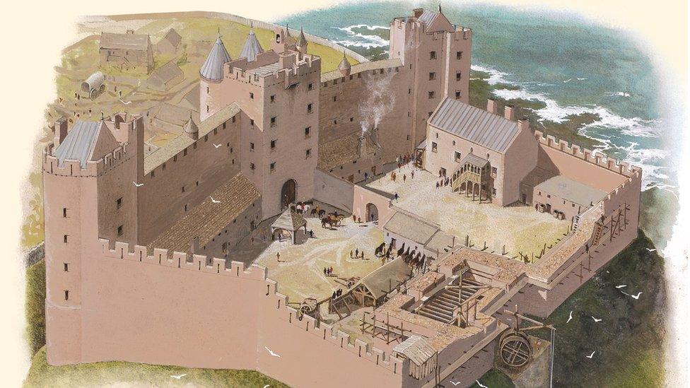 New insight into Tantallon Castle in East Lothian - BBC News