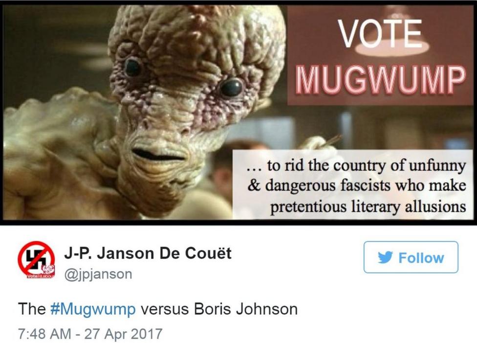 Mugwump mania and memes take over Twitter - BBC News
