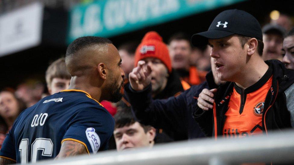 Dundee United fan sentenced for assaulting Aberdeen player Funso Ojo ...
