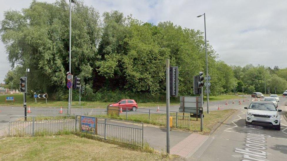 Swindon road closed after bicycle and motorbike collision - BBC News