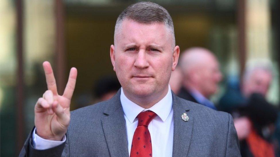 Britain First leader Paul Golding denies terror offence - BBC News