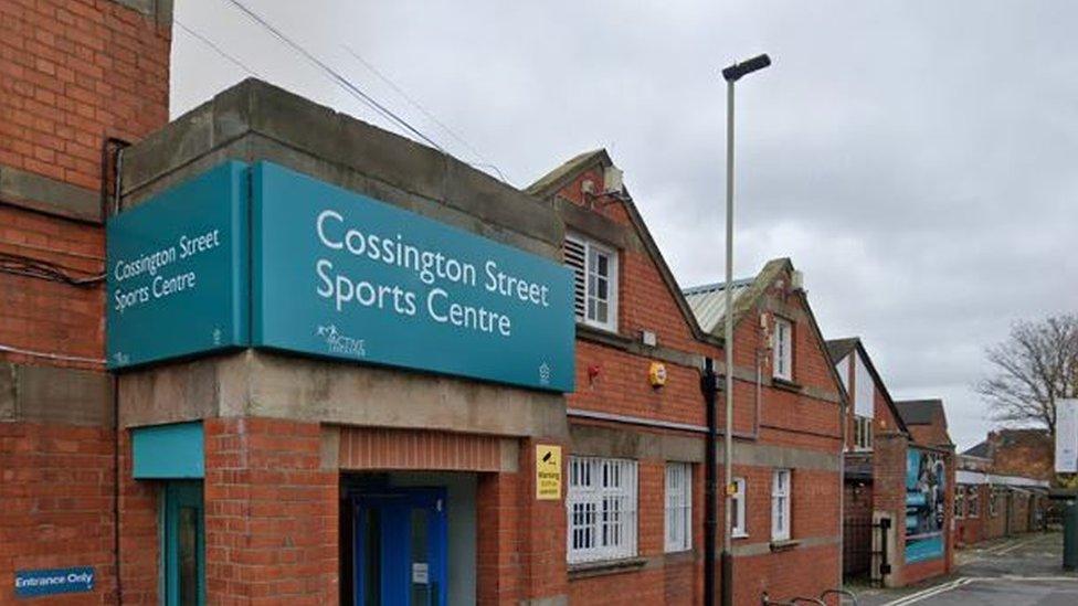 Arrest after man dies at Leicester sports centre pool - BBC News