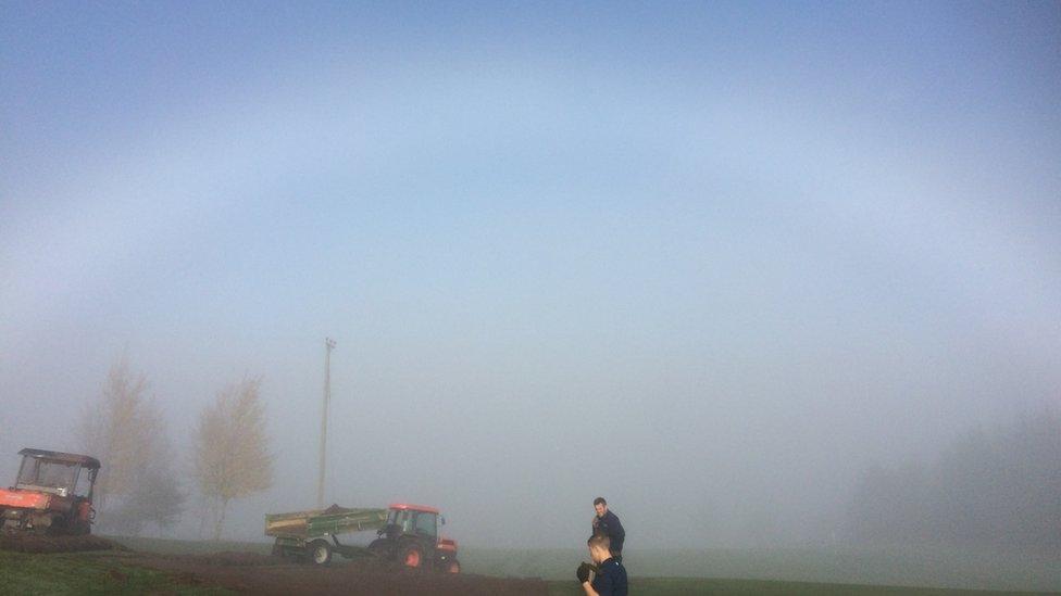 In pictures: Mistbows, brocken spectres and aurora - BBC News