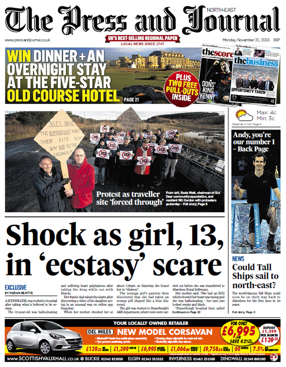 Scotland's papers: Murray on top and E. coli in chickens - BBC News