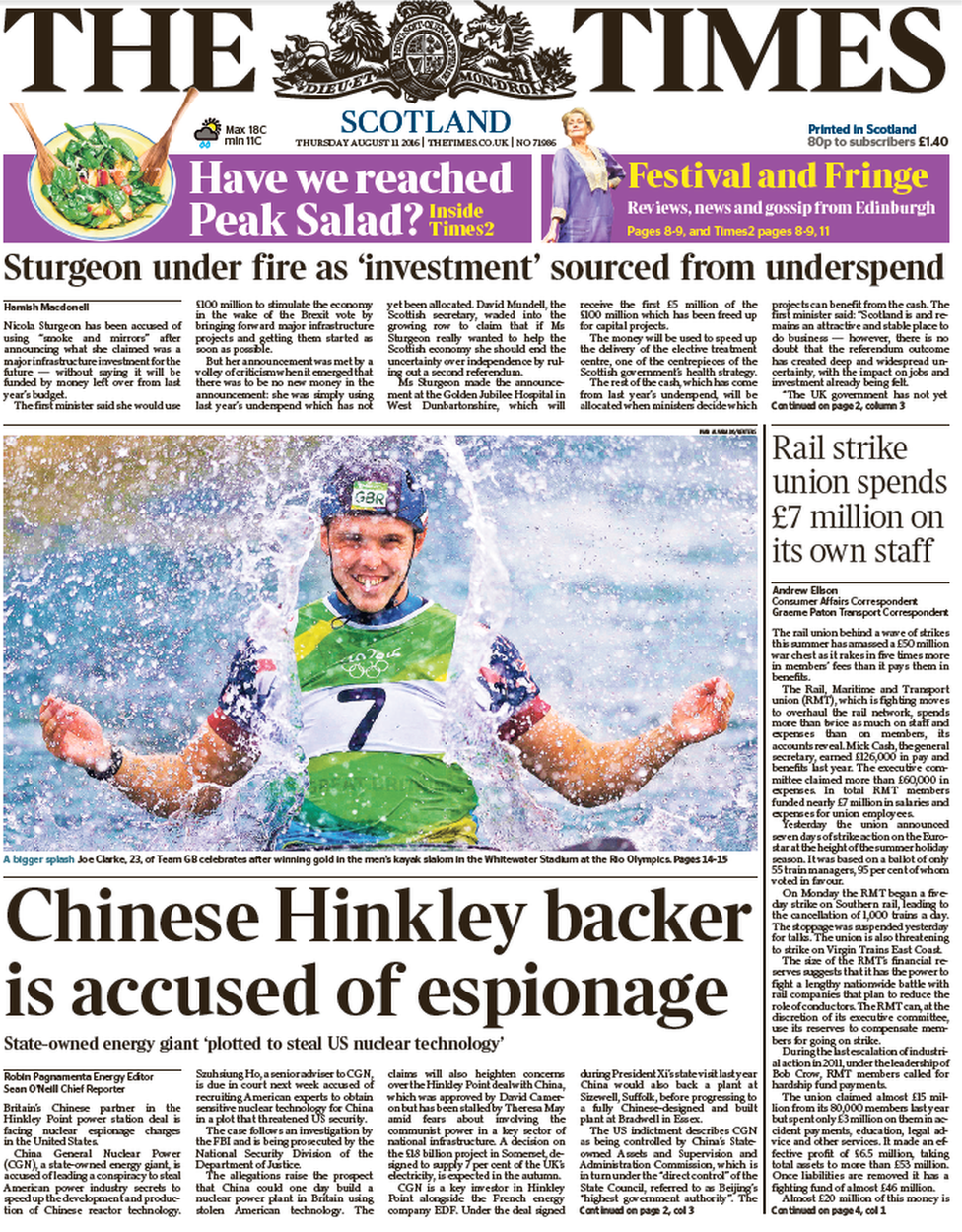 Scotland's papers: Glasgow 'mafia' and police moonlighting - BBC News