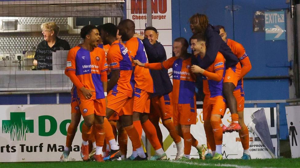 Braintree Town 2-0 Truro City: Emmanuel-Thomas scores free-kick on ...