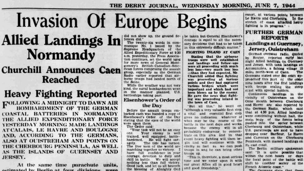 D-Day: What did NI’s newspapers report? - BBC News