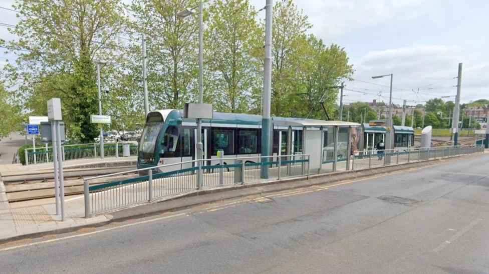 Nottingham tram stops to temporarily close for weekend works - BBC News