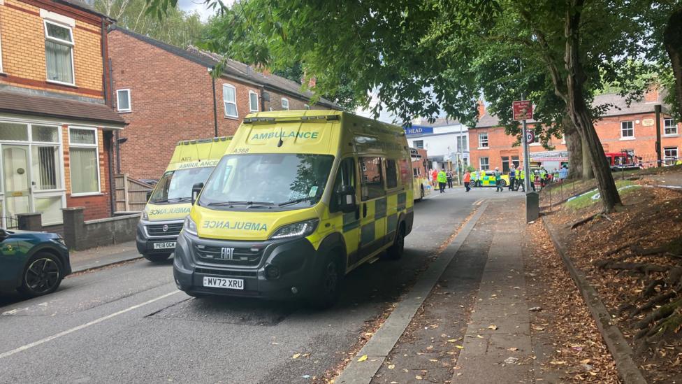 Eccles: Fifteen hurt as double-decker bus hits bridge - BBC News
