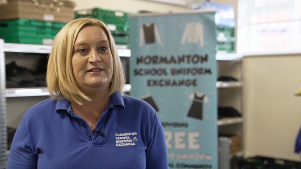 Normanton School Uniform Exchange reports demand increase - BBC News