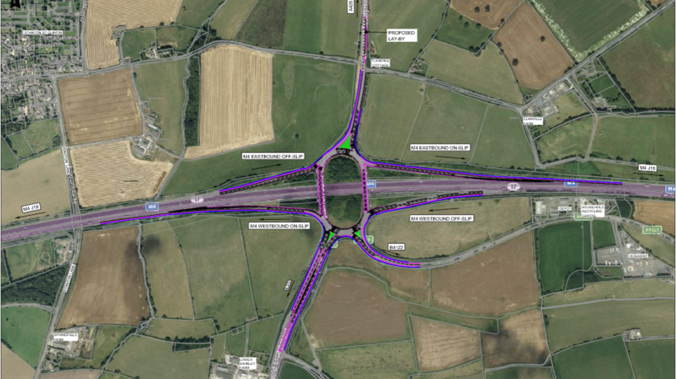 M4 Chippenham junction plans move to next stage - BBC News