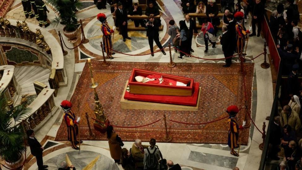 'Unity and grief' ahead of Pope's funeral - BBC News