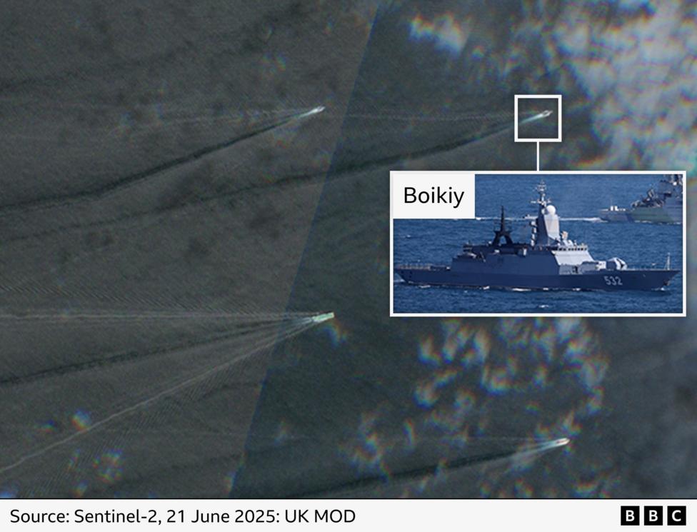 Russian naval ship ‘disguised’ itself while passing through English Channel - BBC News