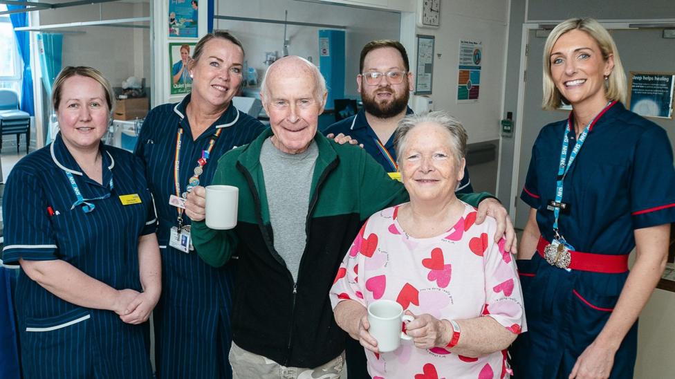 Rotherham hospital decaf pilot aims to reduce falls - BBC News