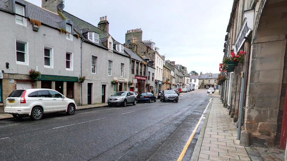 Cyclist dies after crash with lorry in Banff - BBC News