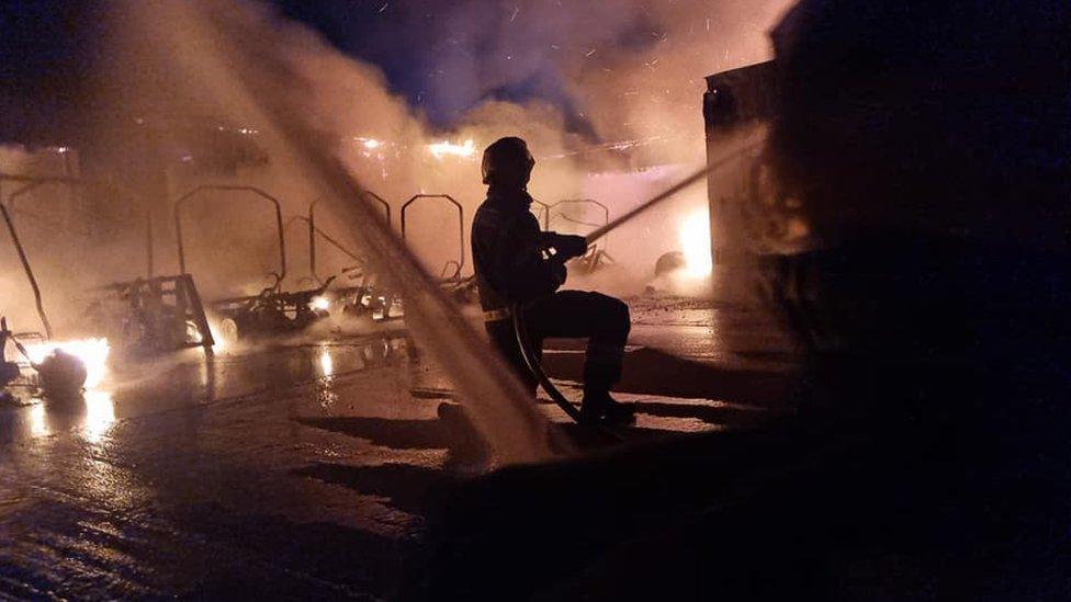 Investigation launched after fire in Jersey fort - BBC News