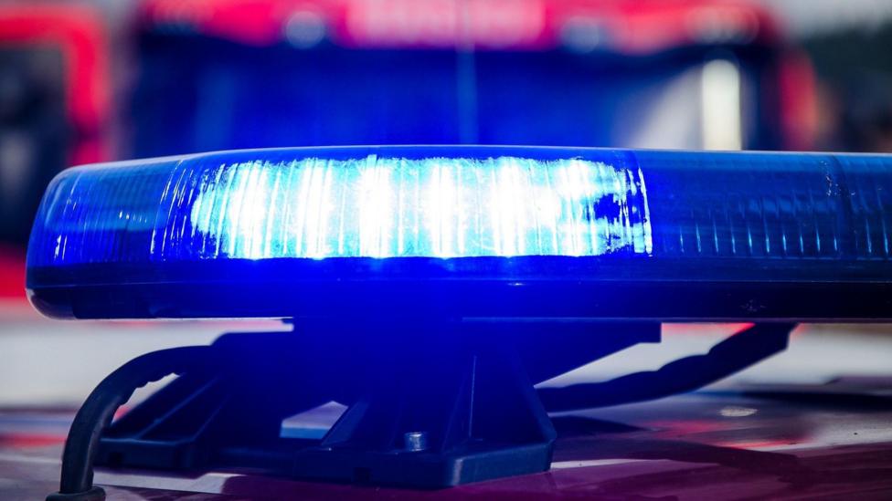 Firefighters tackle caravan blaze near A13 in Essex - BBC News