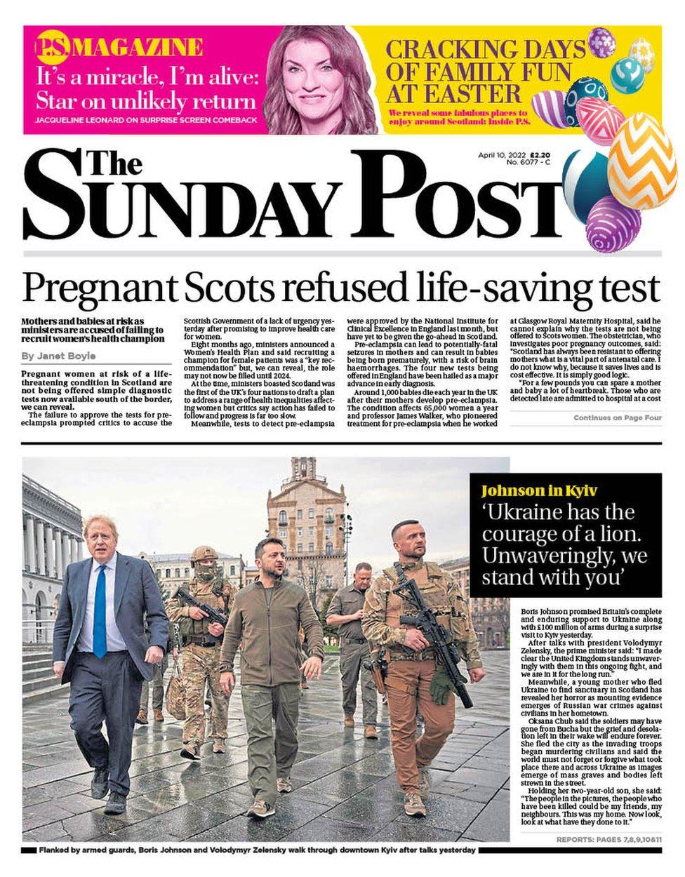 Scotland's Papers: Help for Ukraine and Sunak 'on the brink' - BBC News