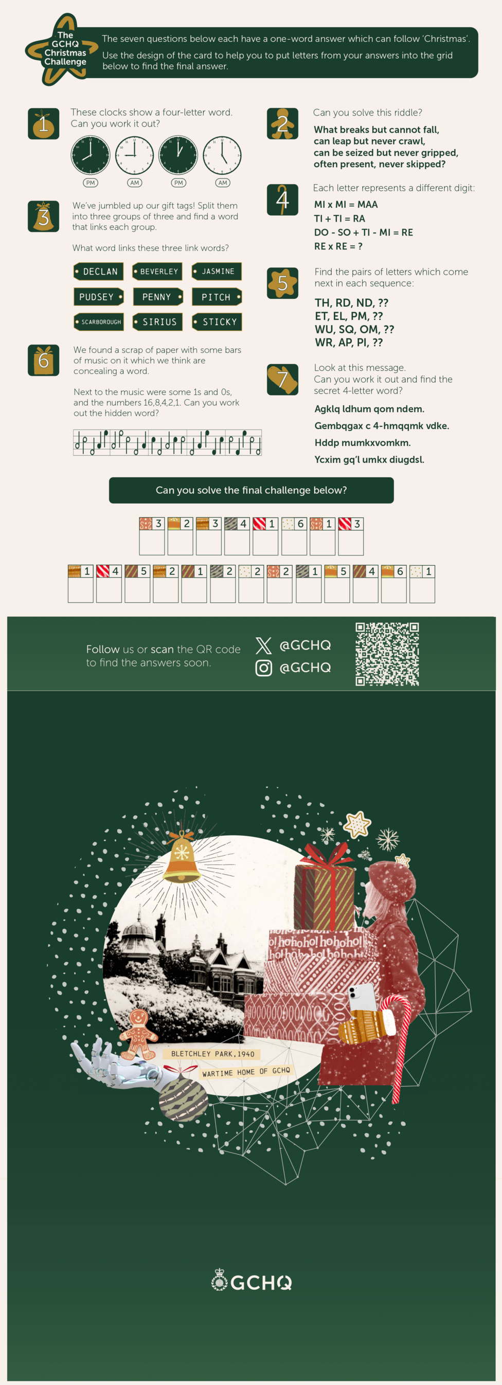 GCHQ Christmas challenge: Agency reveals 2023 codebreaker - BBC News