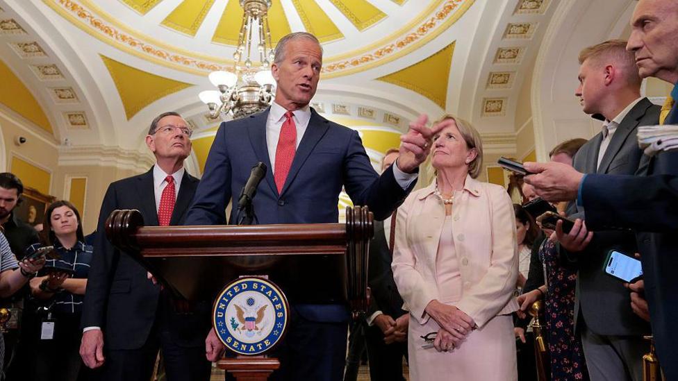 Senate Republicans struggle to push Trump's budget bill over the finish ...