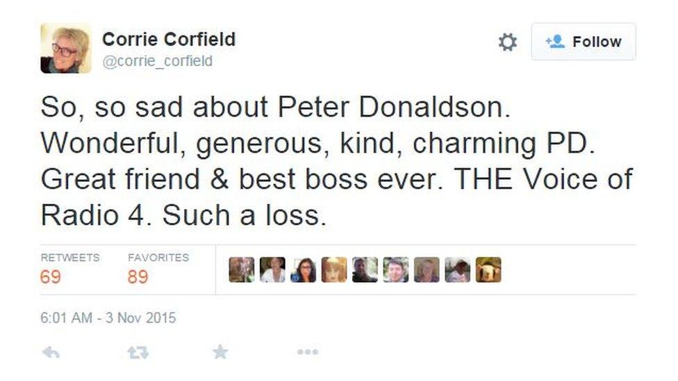 'Voice of Radio 4' Peter Donaldson dies at 70 - BBC News