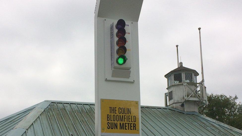 First UK public UV sun meter unveiled in Derby - BBC News