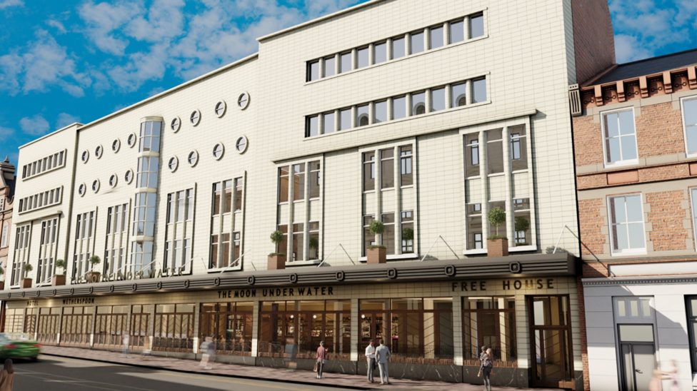 Revised expansion plans for Wetherspoon's Moon Under Water pub approved ...