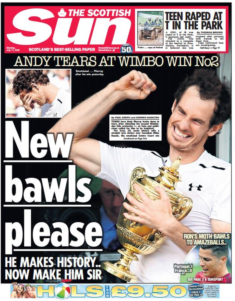 Scotland's papers: Murray victory and indyref2 prospects - BBC News
