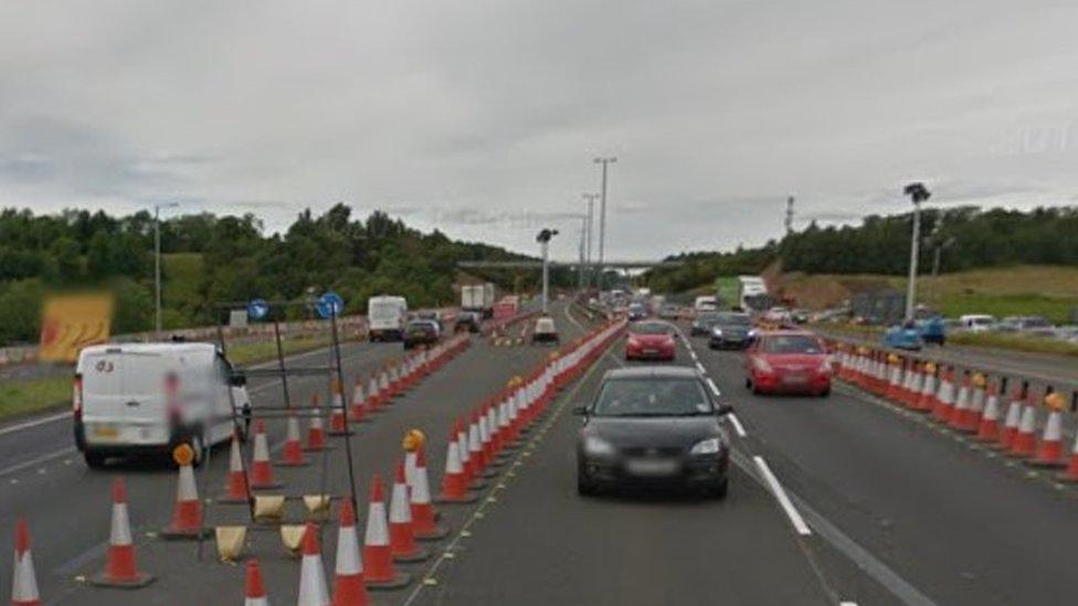 'Significant' delays for next phase of M8, M74 and M73 works - BBC News
