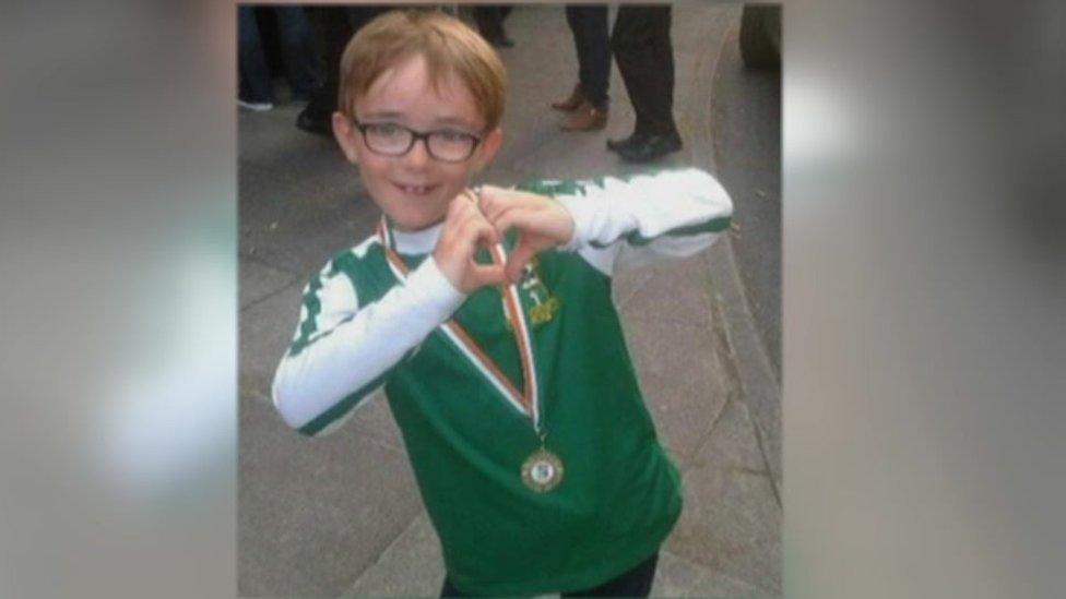 Coventry bus crash: Funeral for Rowan Fitzgerald, 7 - BBC News