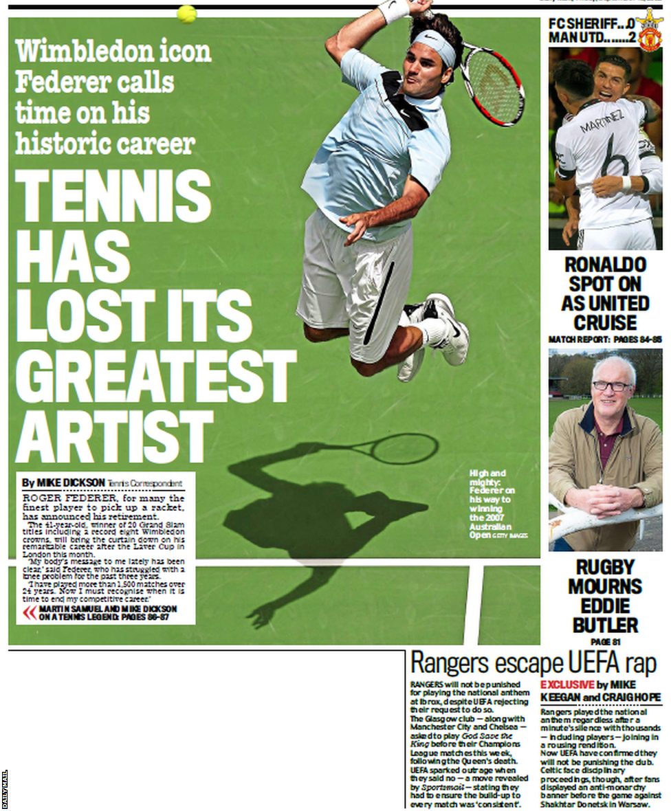 Friday's back pages - BBC Sport