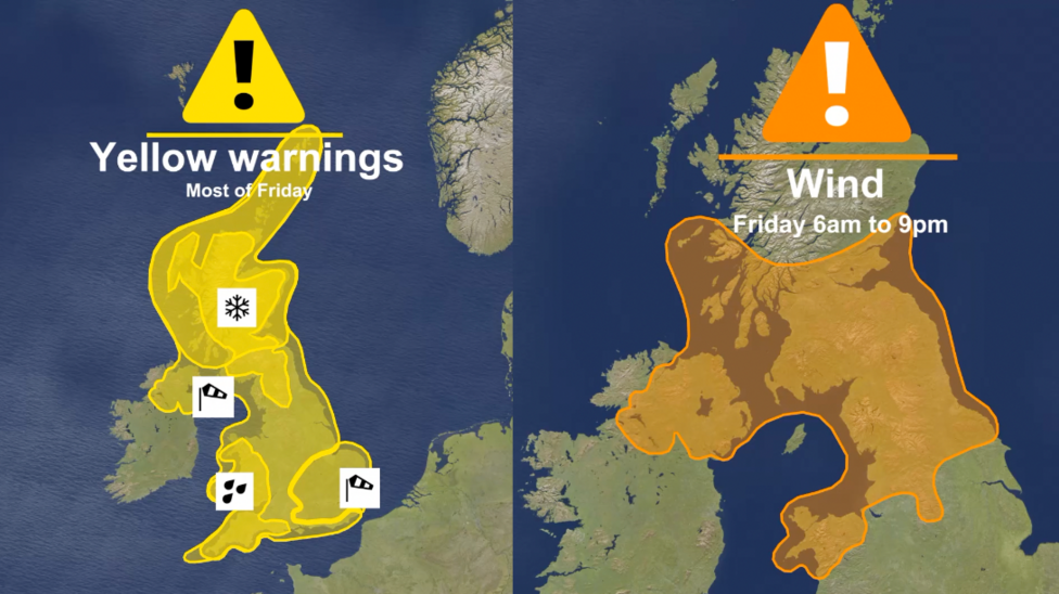 Storm Éowyn: Amber weather warning issued for UK amid threat of 90mph ...