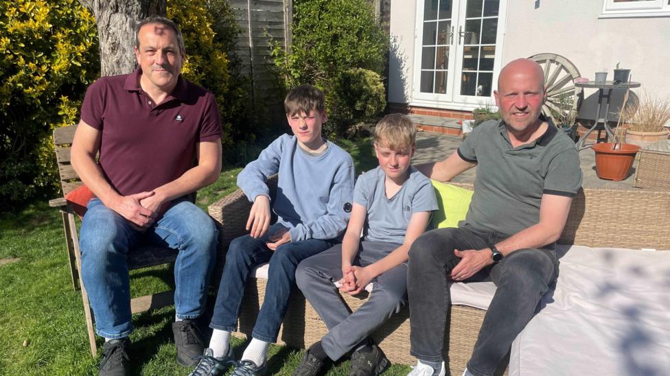 Two fathers and sons rescued from 'terrifying' Scottish wildfire - BBC News