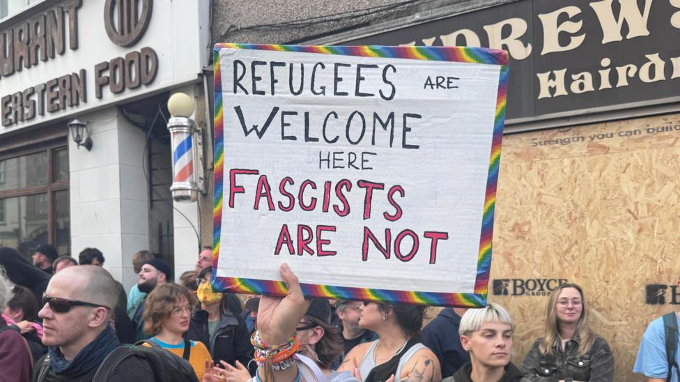 Bristol protest: Thousands gather in Old Market - BBC News