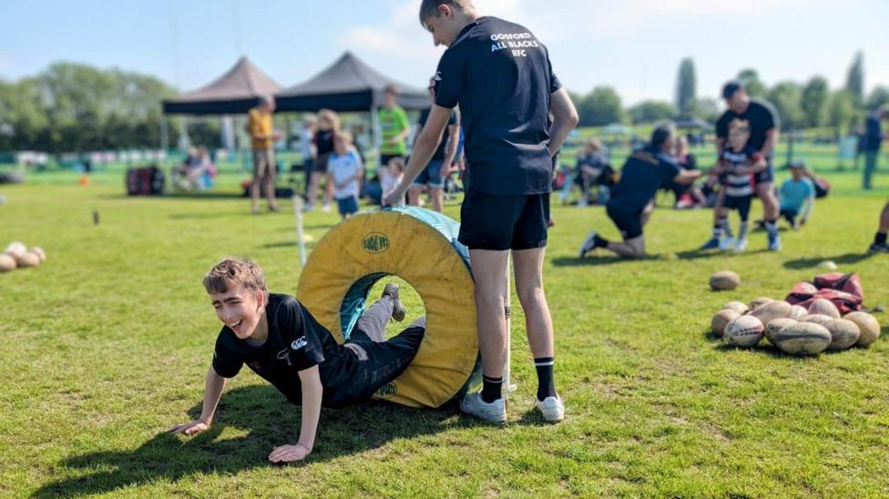 SEND rugby 'incredibly friendly and inclusive game' say parents - BBC News